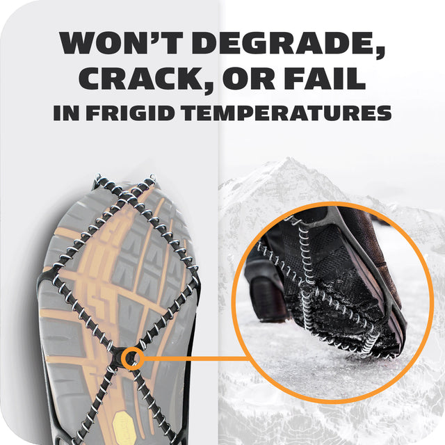 Yaktrax Walk Plus Traction Cleats for Ice and Snow – 360° Steel Coil ...