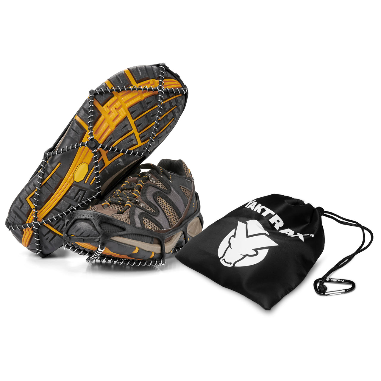 Yaktrax Walk Plus Traction Cleats for Ice and Snow – 360° Steel Coil ...