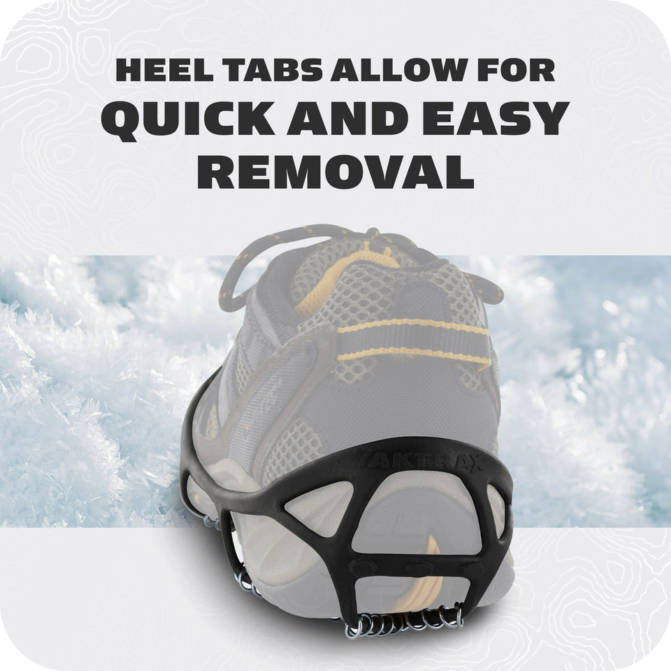 Yaktrax Walk Plus Traction Cleats for Ice and Snow – 360° Steel Coil ...