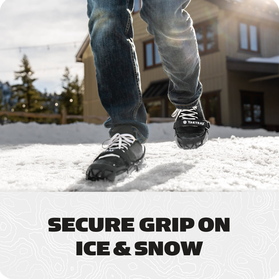 Yaktrax Pro Plus Traction Cleats for Ice and Snow – 360° Steel Coil ...