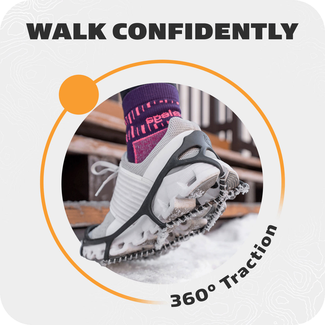 Yaktrax Walk Plus Traction Cleats for Ice and Snow – 360° Steel Coil ...